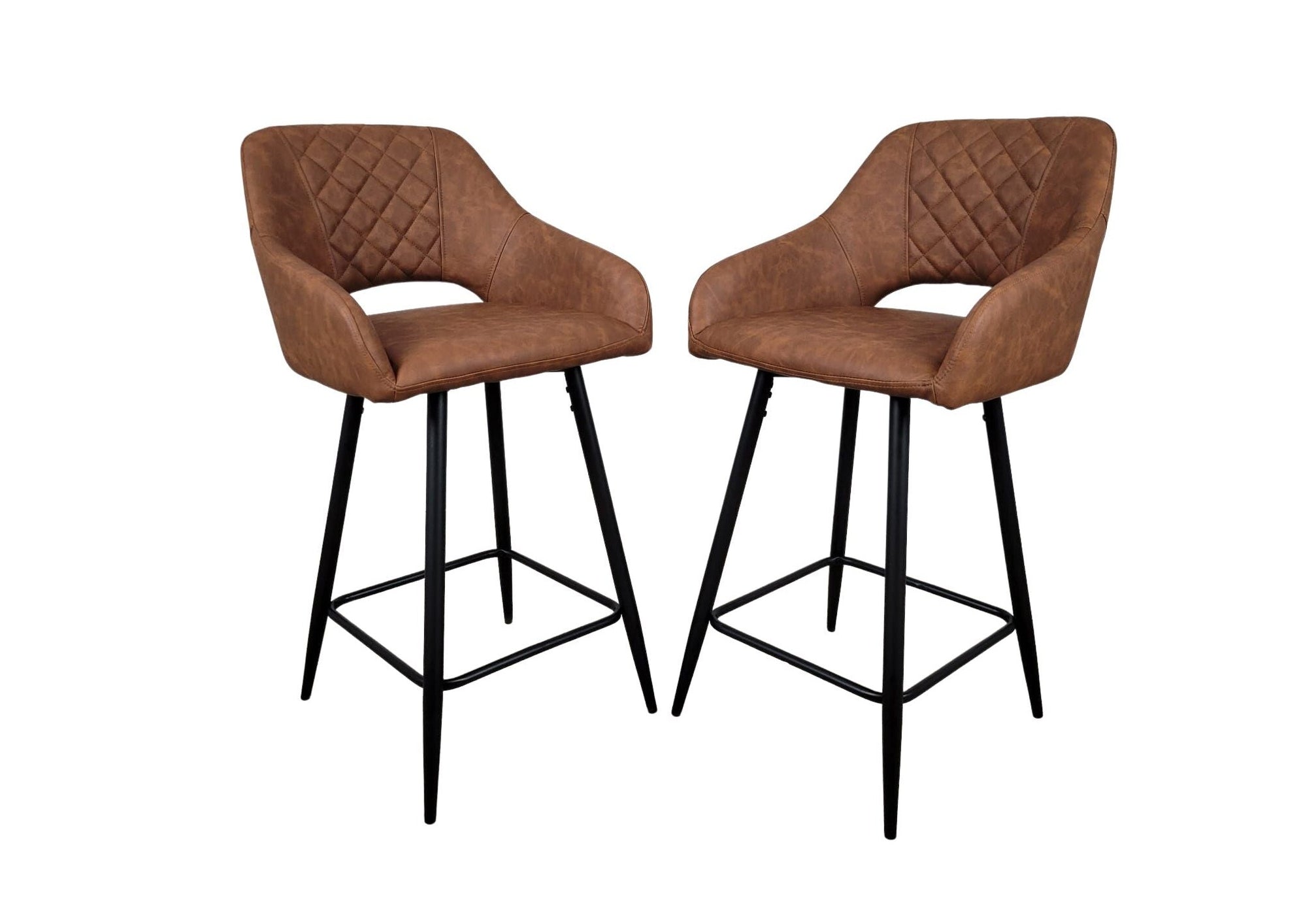 Industrial Bar Stool | Tan Brown Leather Industrial Bar Stool ...