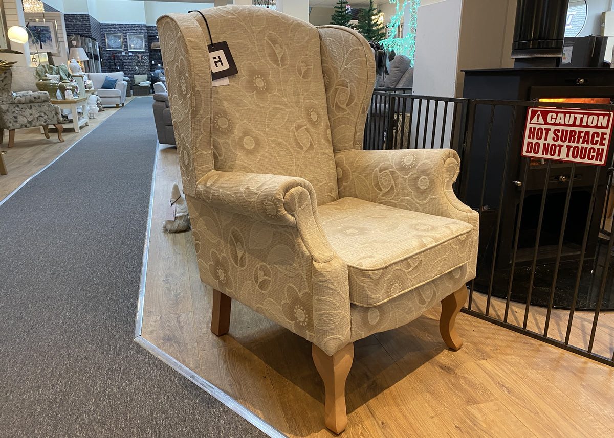 ‘Surrey’ Special Offer Occasional High Backed Scroll Wing Arm Chair ...
