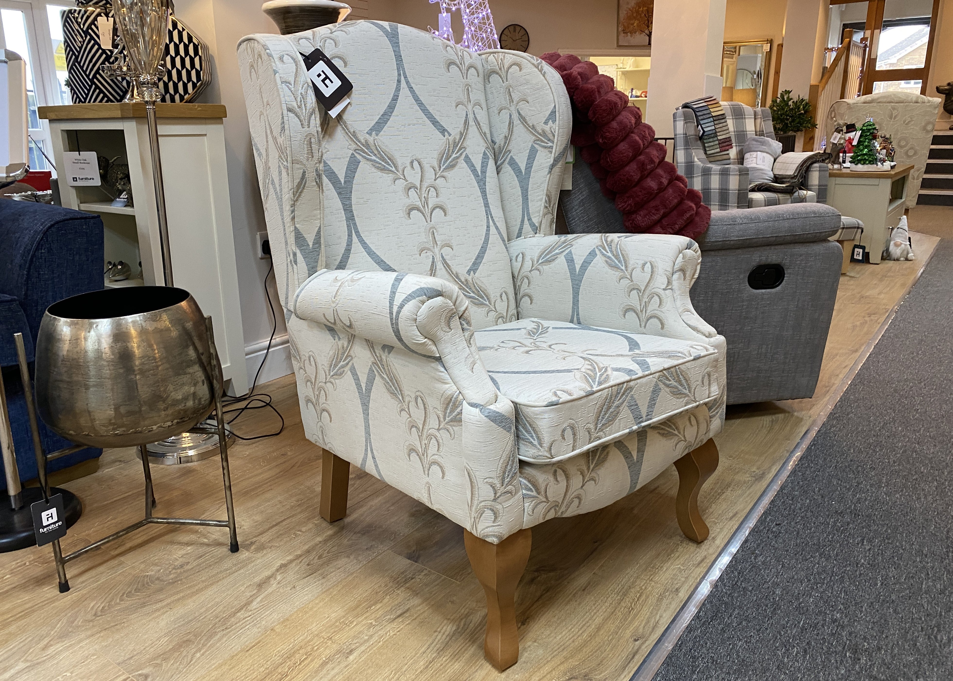 ‘Surrey’ Special Offer Occasional High Backed Scroll Wing Arm Chair ...