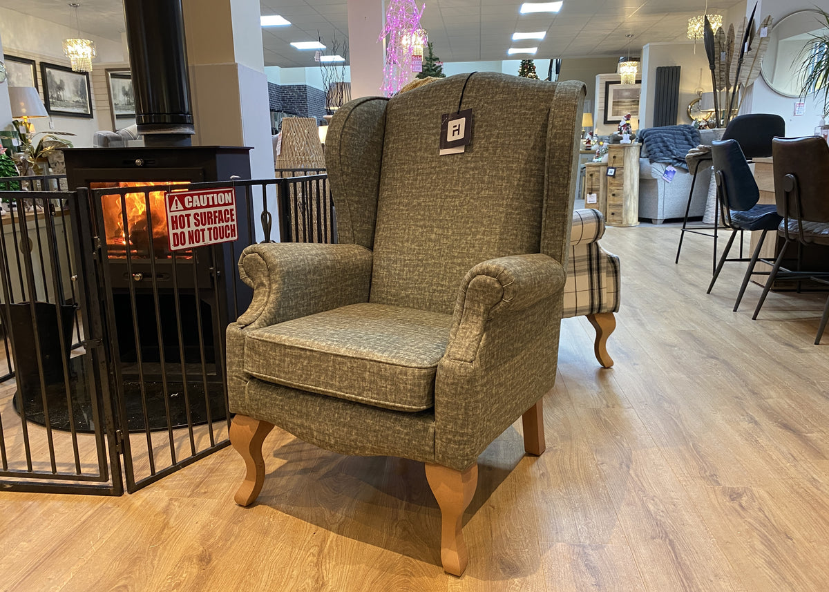 ‘Surrey’ Special Offer Occasional High Backed Scroll Wing Arm Chair ...